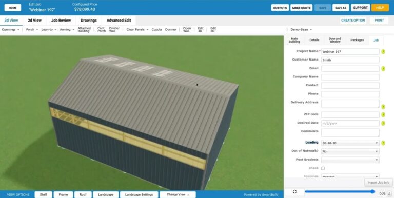 3D Design Software for Pole Barns | SmartBuild Systems